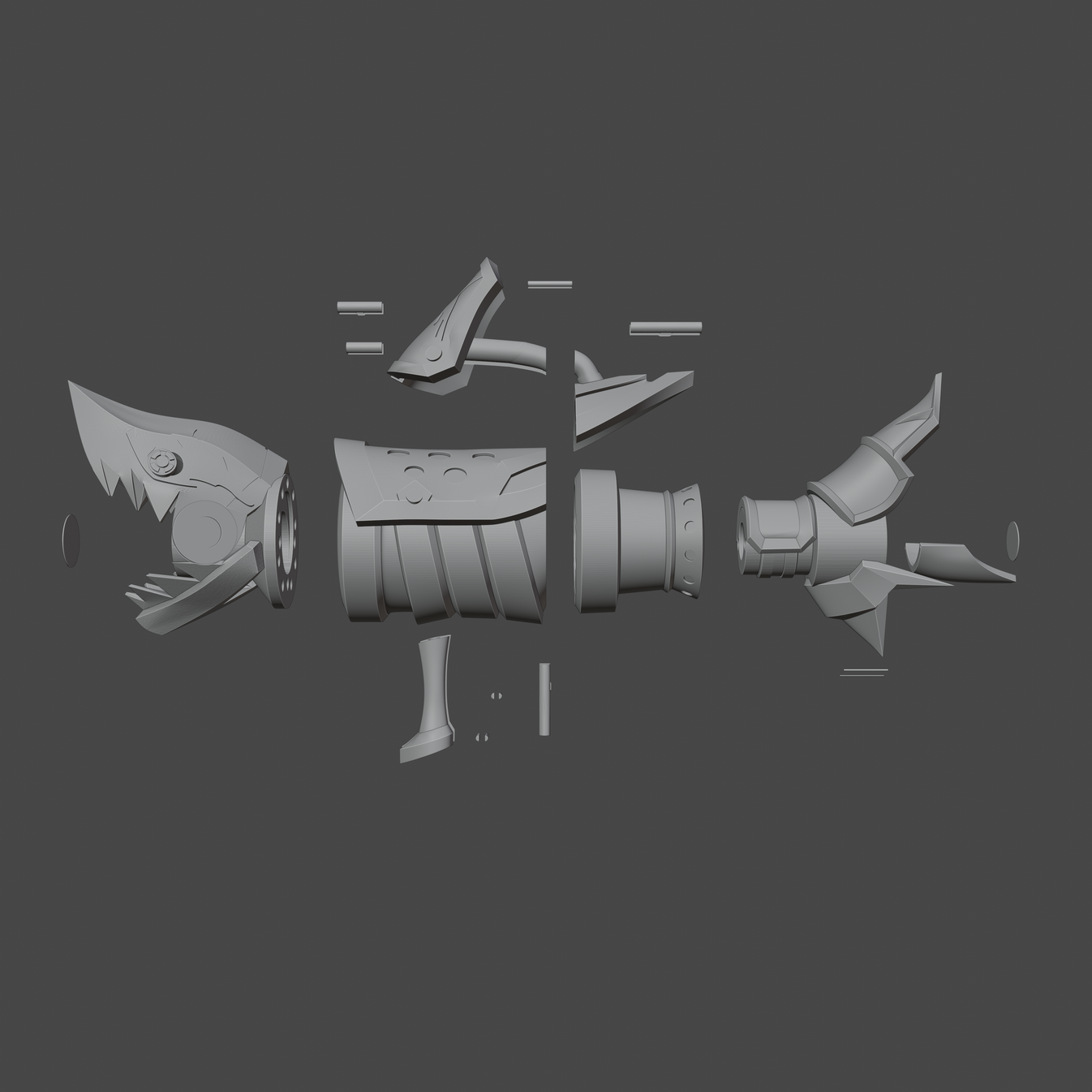 Jinx Arcane Shark Bazooka (Fishbones)- Digital 3D Model - League of Le ...