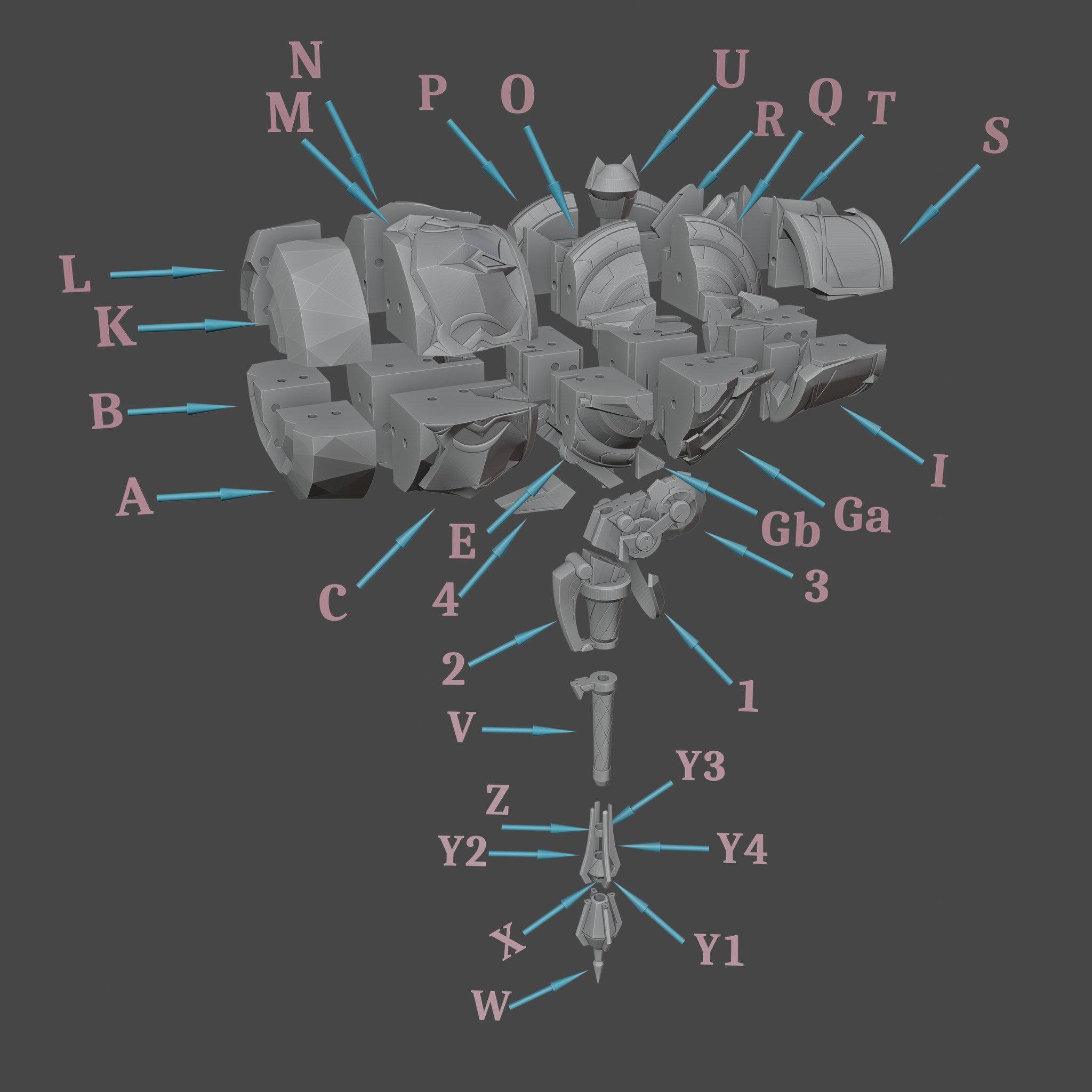 Herta Hammer - Digital 3D Model Files and Physical 3D Printed Kit Opti ...