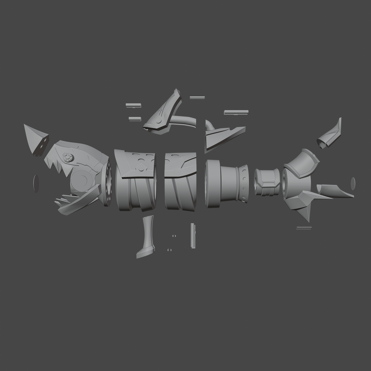 Jinx Arcane Shark Bazooka (Fishbones)- Digital 3D Model - League of Le ...