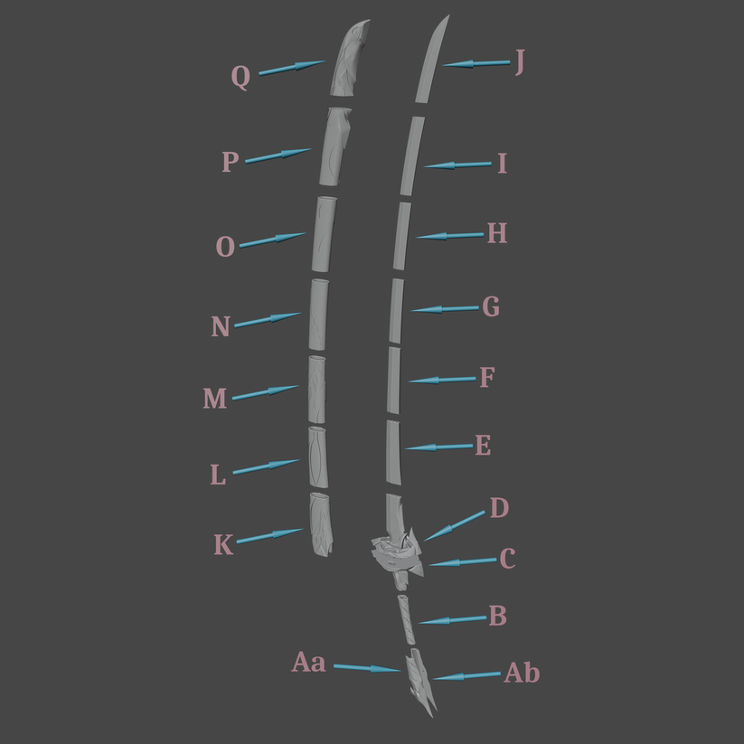 Acheron's Katana - Digital 3D Model - Honkai: Star Rail - Acheron Cosp ...