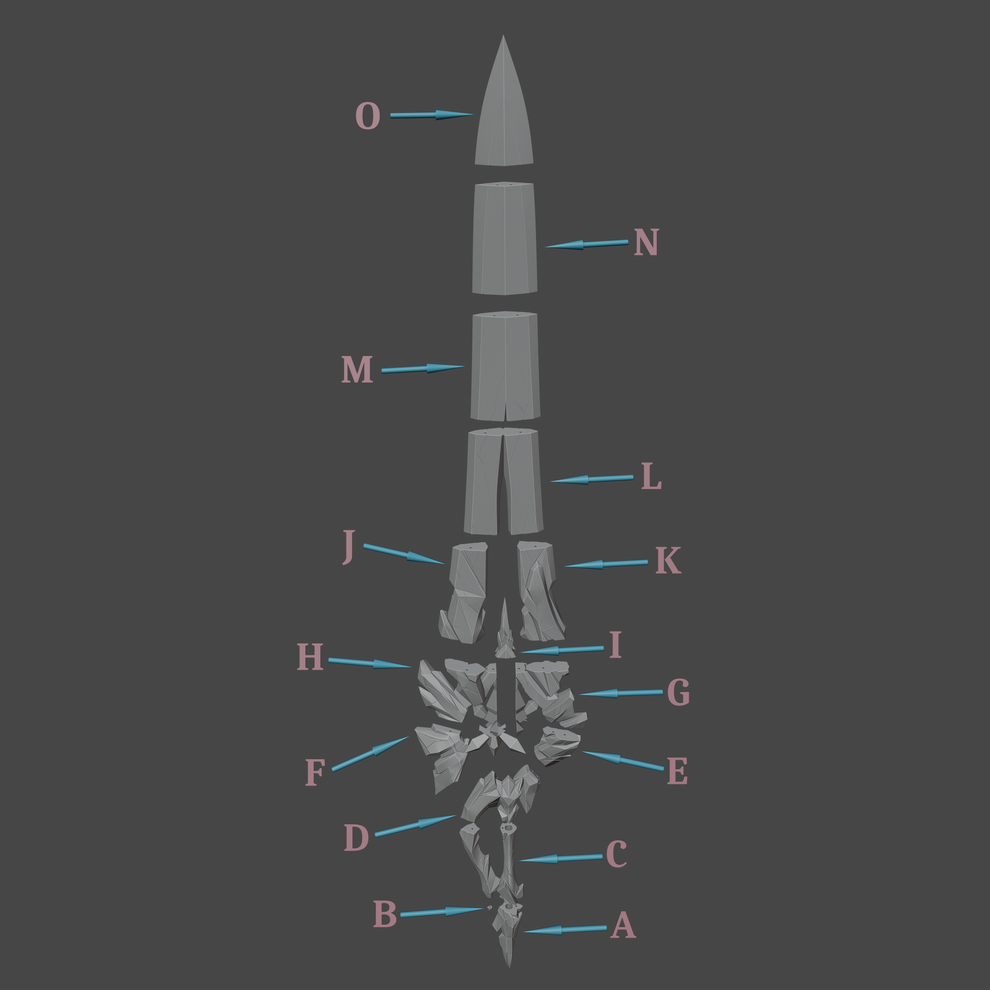 Jingliu Great Sword - Digital 3D Model - Honkai: Star Rail - Jingliu C ...