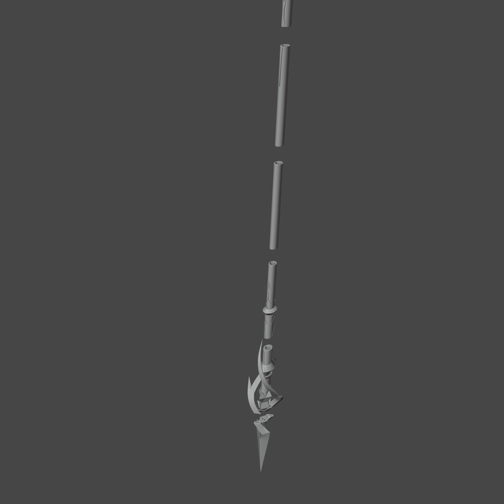 Arlecchino's Scythe - Digital 3D Model - Genshin Impact - Arlecchino C ...