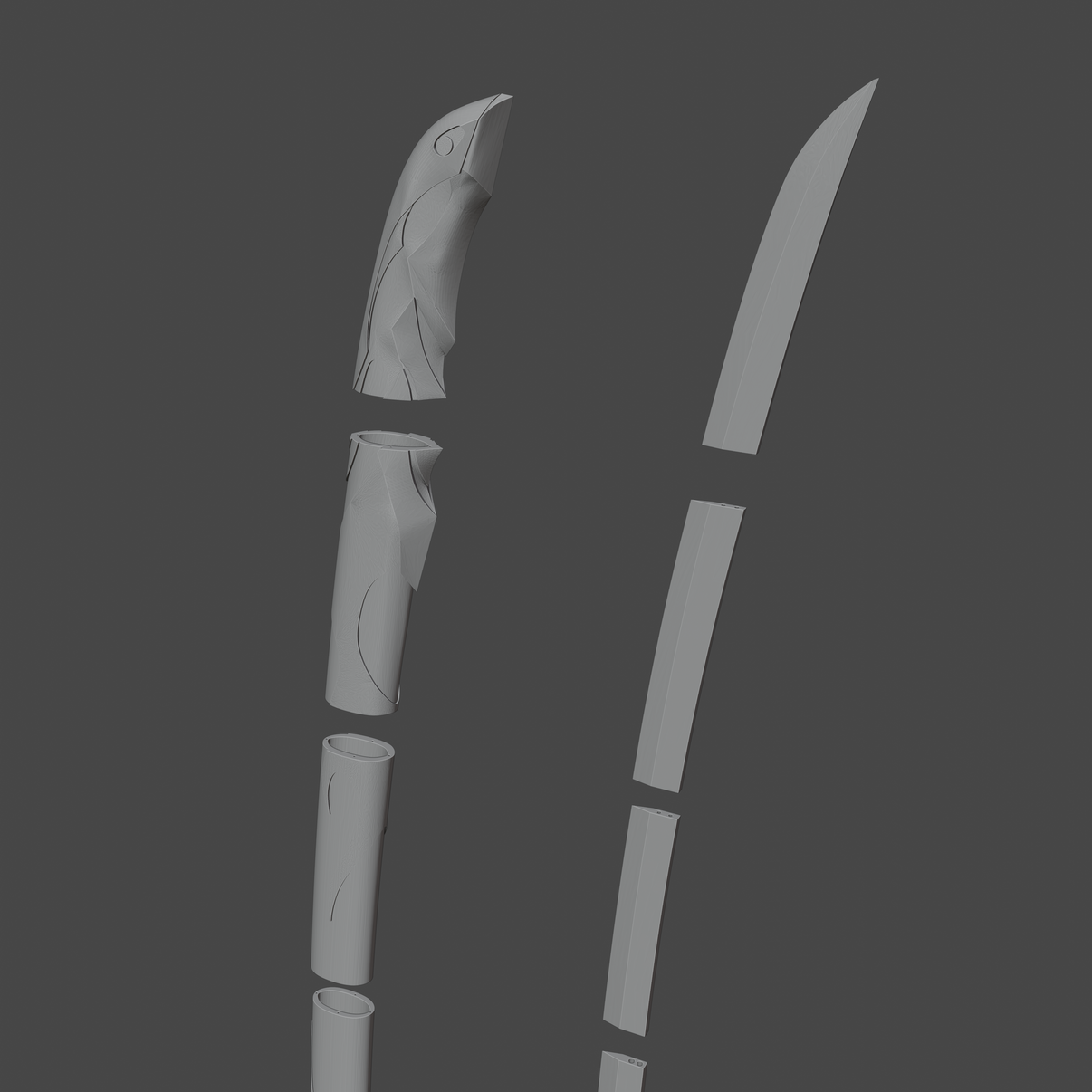 Acheron's Katana - Digital 3D Model - Honkai: Star Rail - Acheron Cosp ...