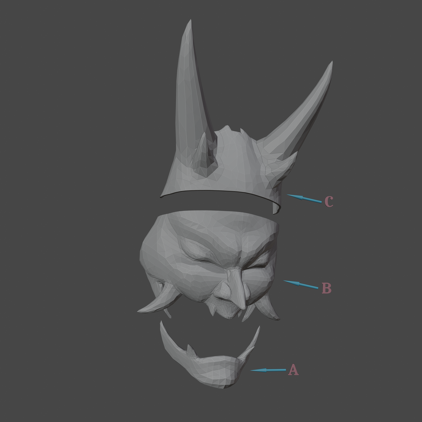 Xiao Demon Mask - Digital 3D Model - Genshin Impact - Xiao Cosplay ...