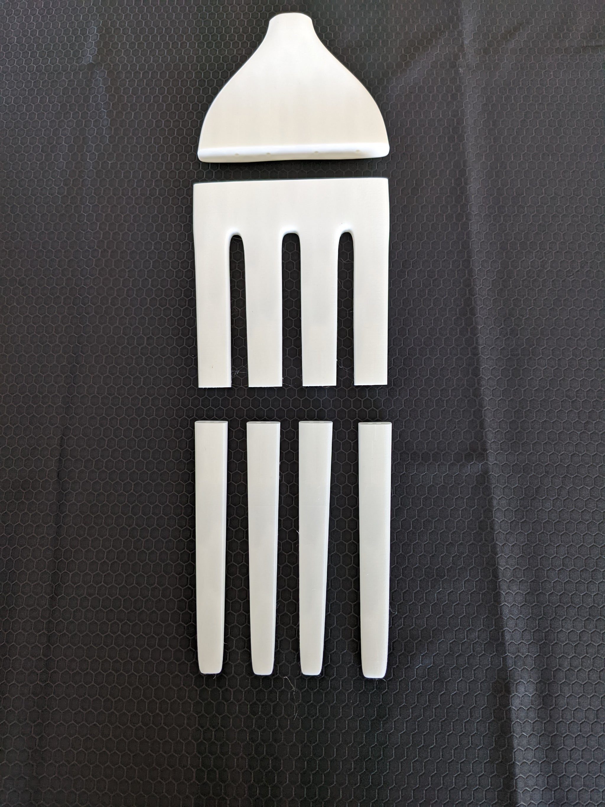 Miku Strawberry Fork - Digital 3D Model and Physical 3D Printed Kit Op ...