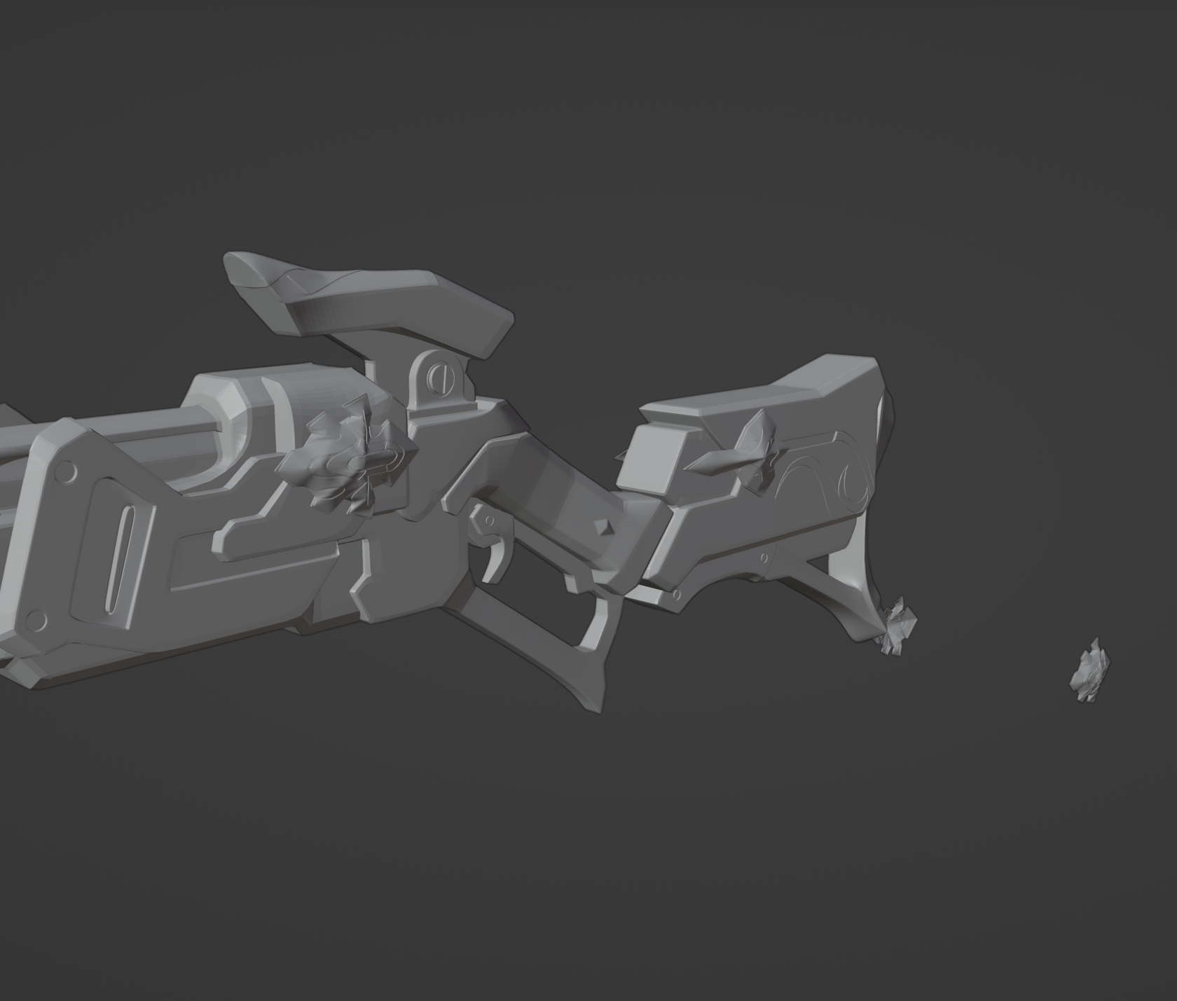 Bronya Rifle - Digital 3D Model Files and Physical 3D Printed Kit Opti ...