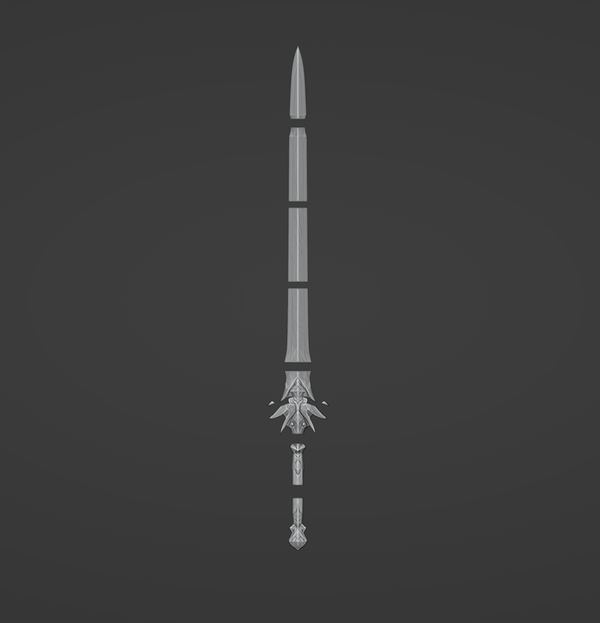 Yanqing Sword - Digital 3D Model Files and Physical 3D Printed Kit Opt ...