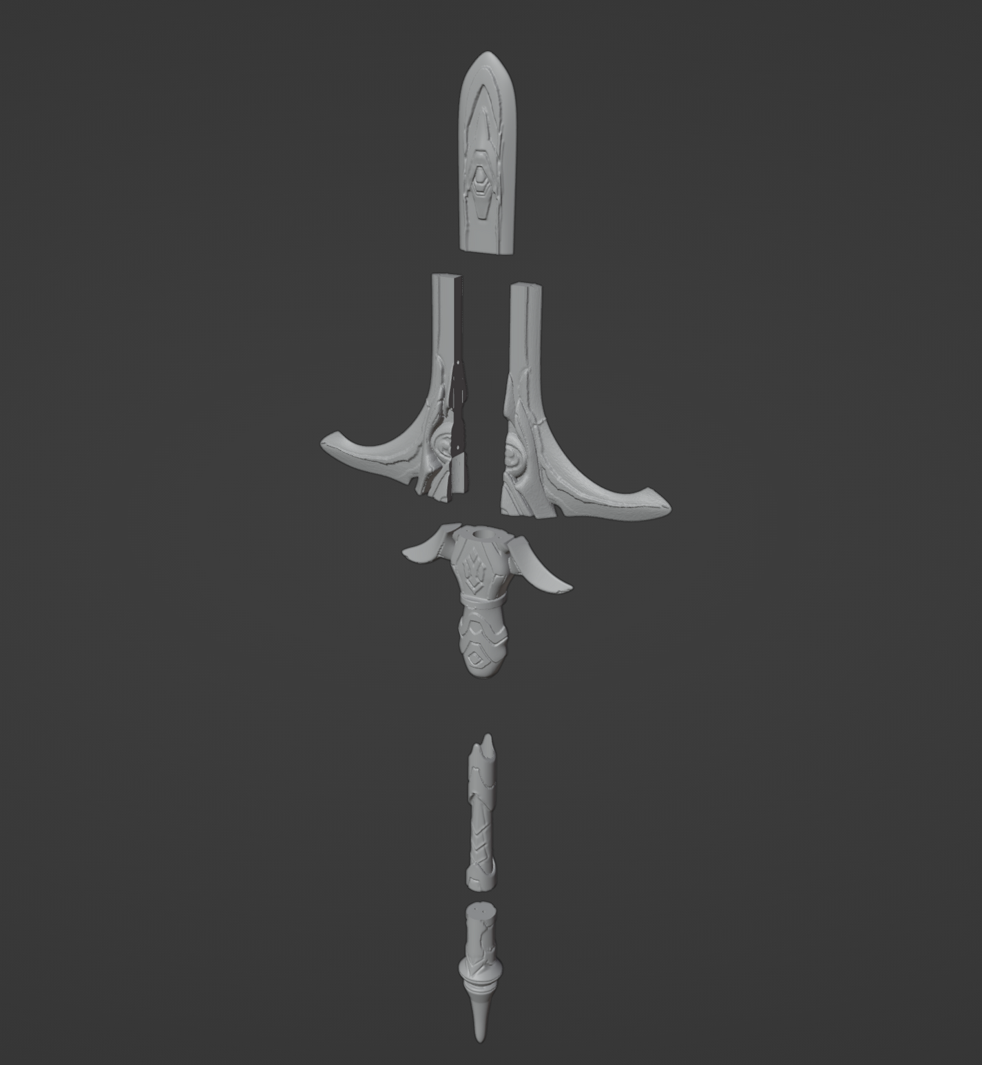 Kitain Cross Spear - Digital 3D Model - Genshin Impact - Shogun Raiden ...