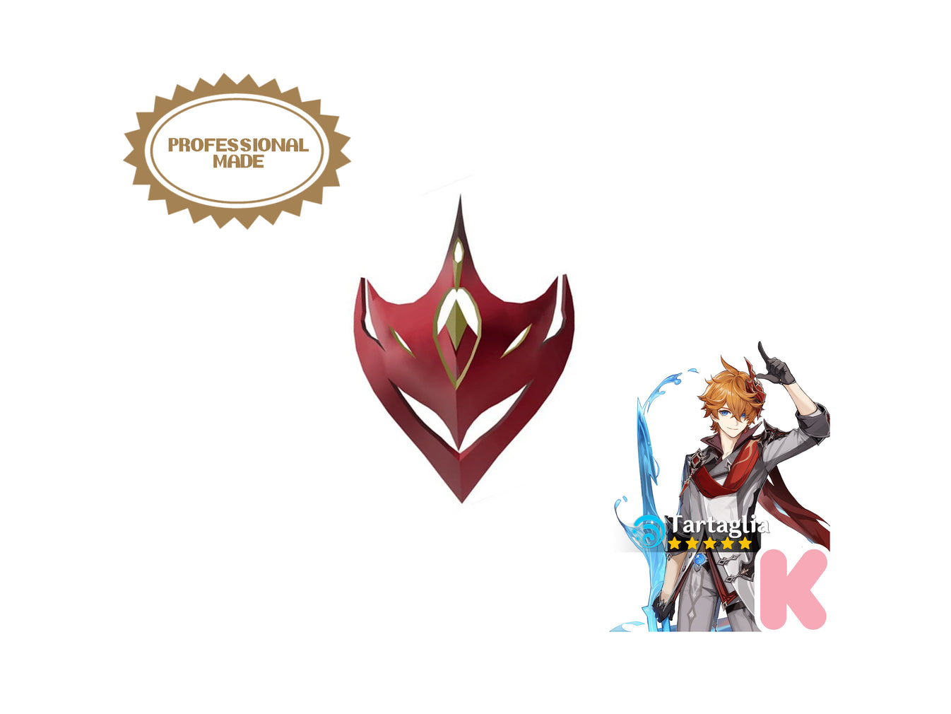 Childe Mask - Digital 3D Model - Genshin Impact - Childe Mask – Kosplayit