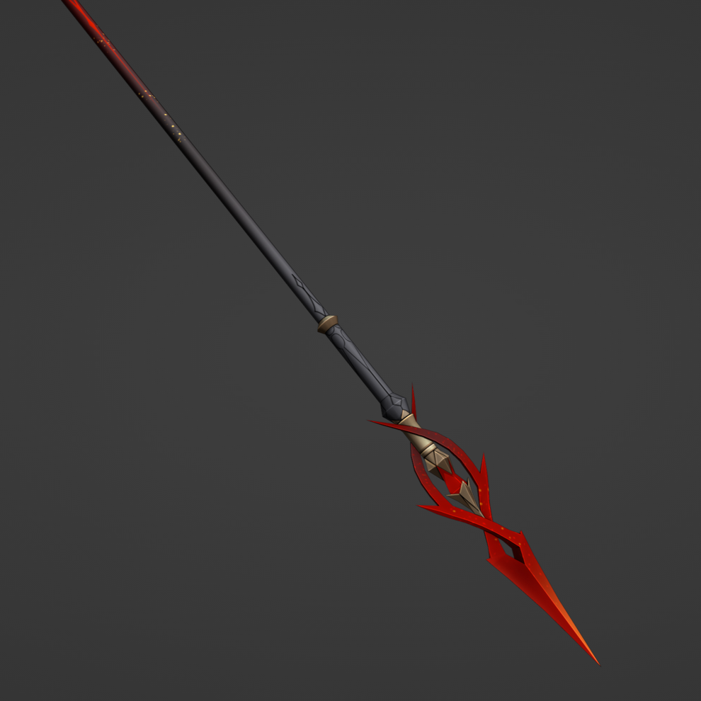 Arlecchino's Scythe - Digital 3D Model Files and Physical 3D Printed K ...