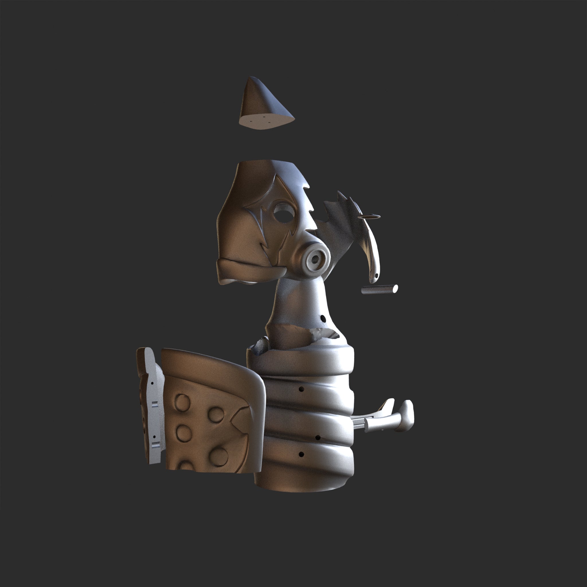 Jinx Arcane Shark Gun - Digital 3D Model and Physical 3D Printed Kit O ...