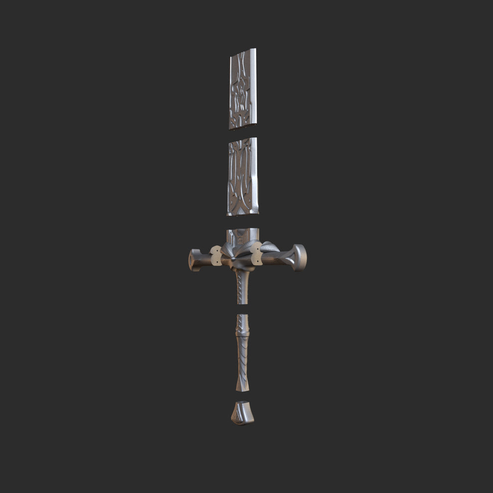 Favonius Greatsword - Digital 3D Model - Genshin Impact - Chongyun Cos ...