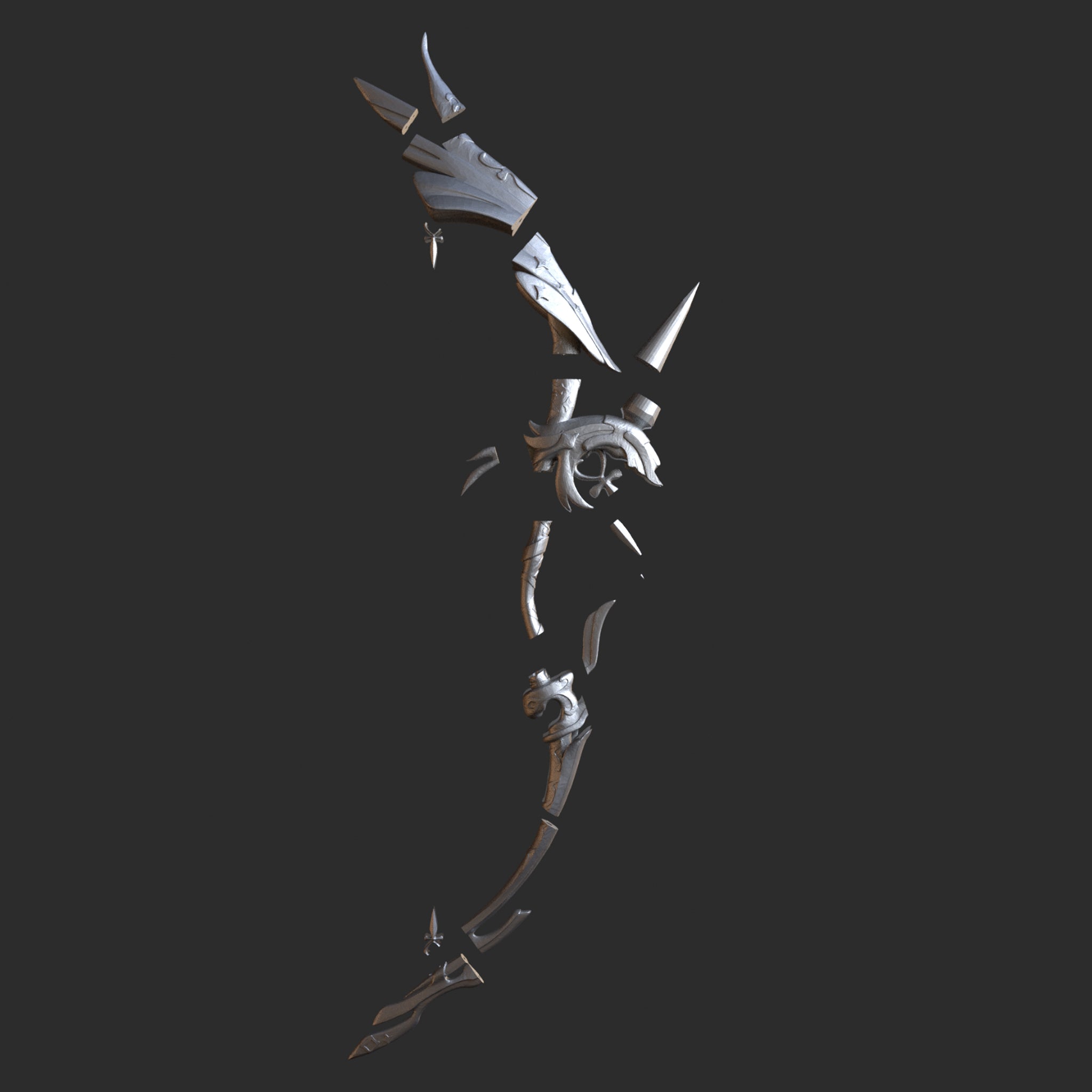 Ganyu Amos Bow - Digital 3D Model Files and Physical 3D Printed Kit Op ...