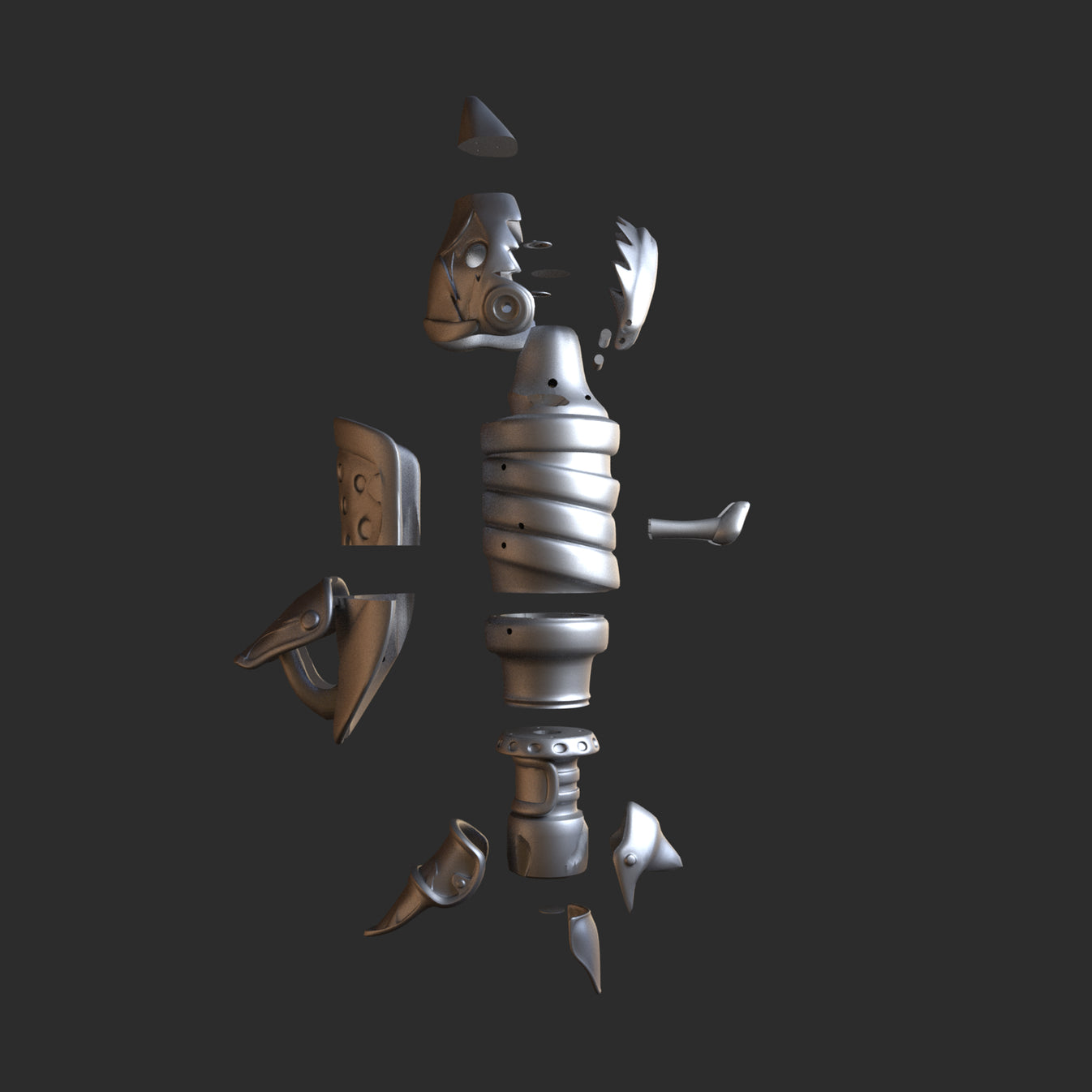 Jinx Arcane Shark Gun - Digital 3D Model and Physical 3D Printed Kit O ...