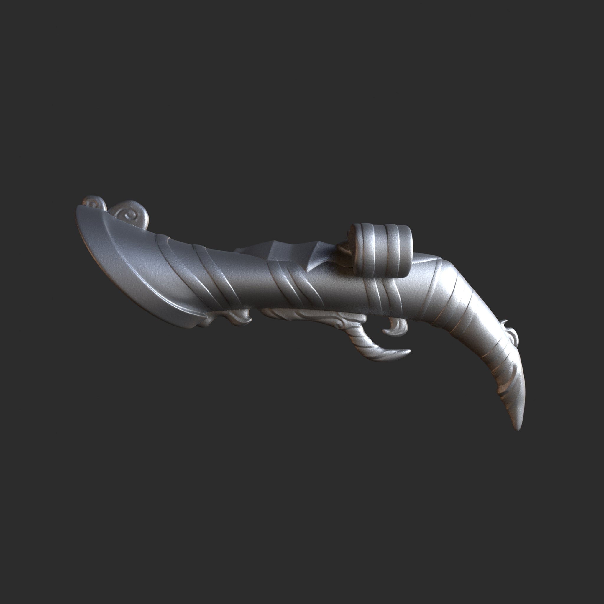 Miss Fortune Candy Cane Gun - Digital 3D Model and Physical 3D Printed ...