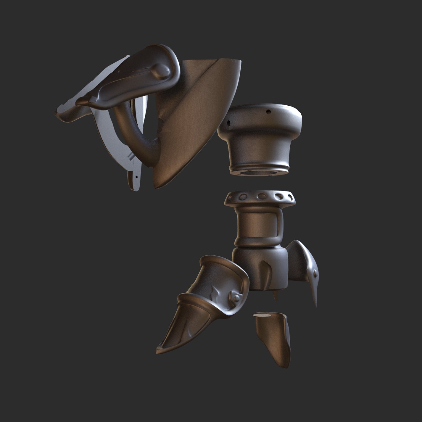 Jinx Arcane Shark Gun - Digital 3D Model and Physical 3D Printed Kit O ...