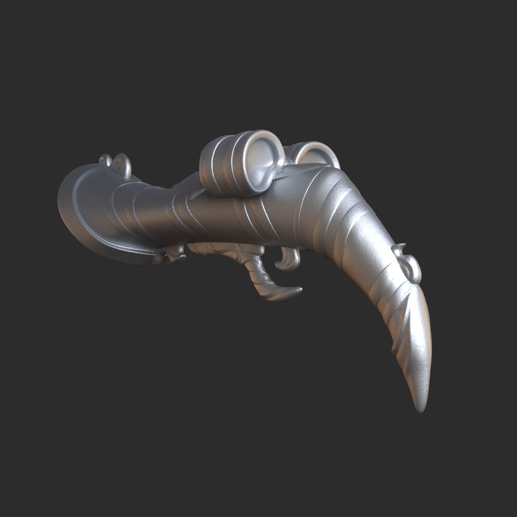 Miss Fortune Candy Cane Gun - Digital 3D Model and Physical 3D Printed ...