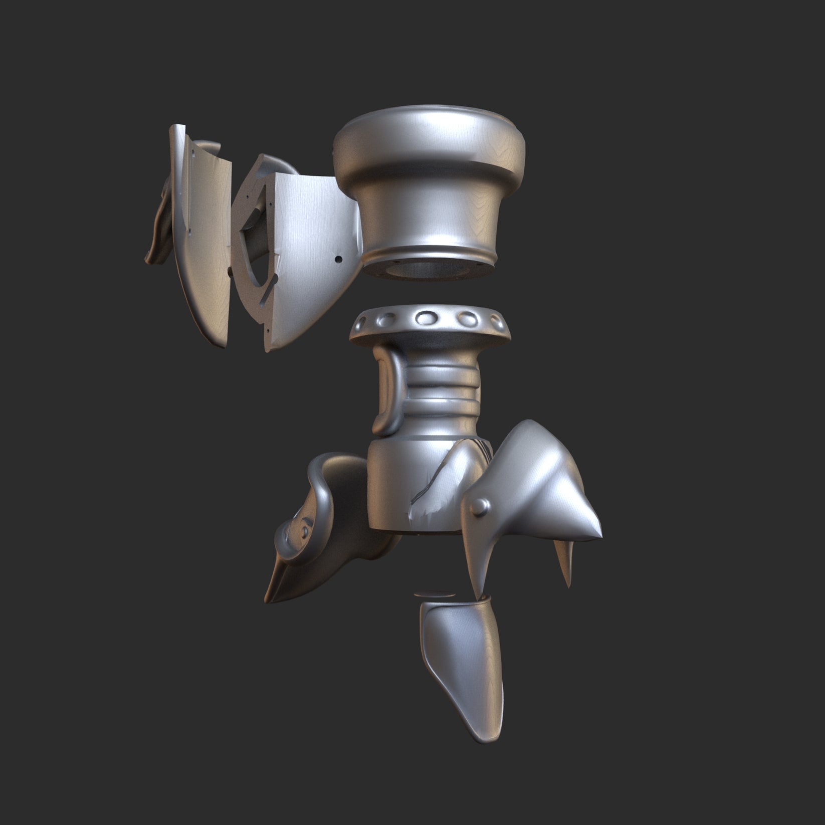 Jinx Arcane Shark Gun - Digital 3D Model and Physical 3D Printed Kit O ...