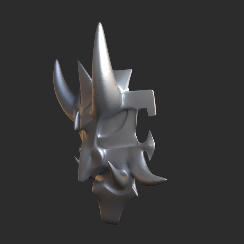 Itto Belt Buckle - Digital 3D Model - Genshin Impact - Arataki Itto Co ...