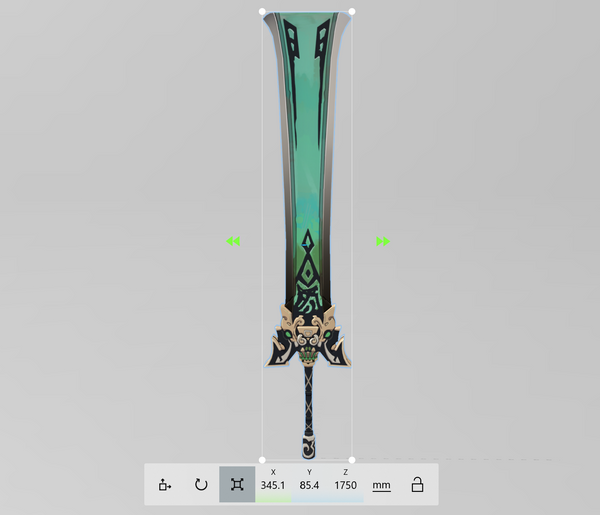 Rainslasher - Digital 3D Model - Genshin Impact - Sayu Cosplay – Kosplayit