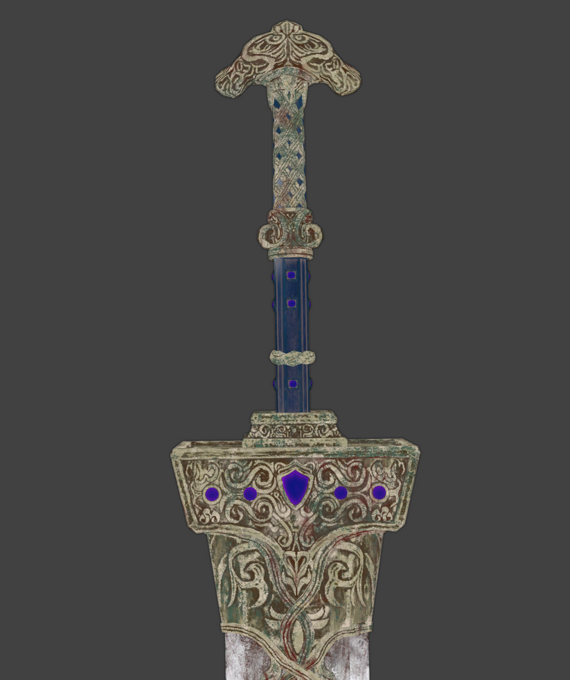 Royal Greatsword - Digital 3D Model Files and Physical 3D Printed Kit ...