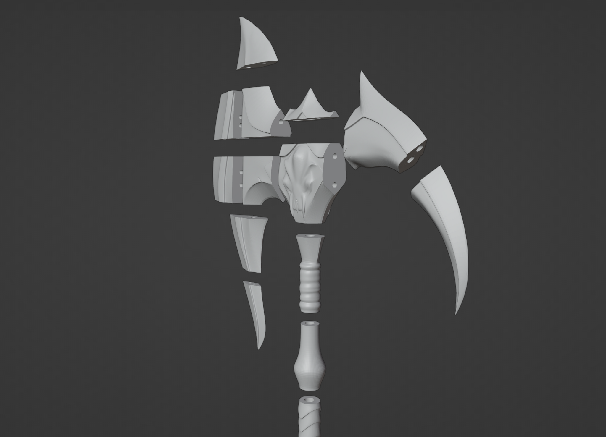 Darius Axe - Digital 3D Model Files and Physical 3D Printed Kit Option ...