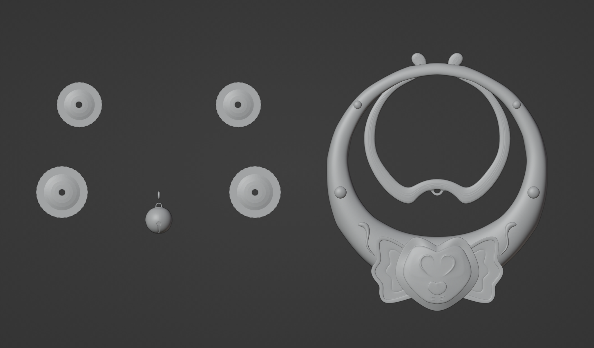 Mew Pudding's PuRing Ring - Digital 3D Model and Physical 3D Printed K ...