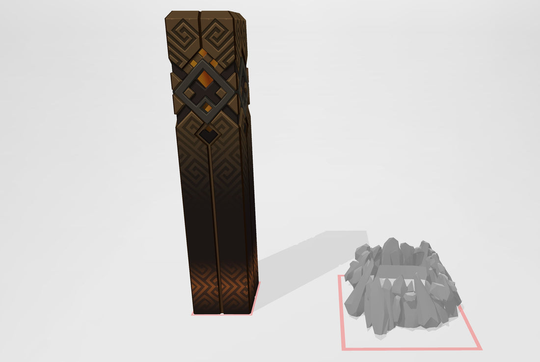 Zhongli Pillar - Digital 3D Model File - Zhongli Cosplay – Kosplayit