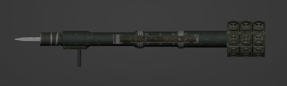 Kalina Ana Rocket Launcher - Digital 3D Model and Physical 3D Printed ...