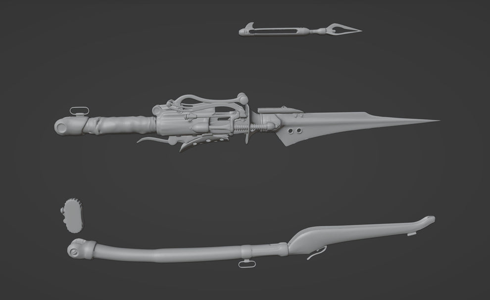 Bomb Lance - Digital 3D Model - Hunt: Showdown Cosplay – Kosplayit
