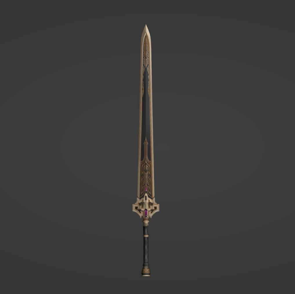 Sushang Sword - Digital 3D Model Files and Physical 3D Printed Kit Opt ...