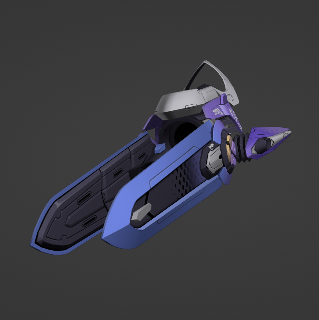 Silver Wolf Blaster - Digital 3D Model Files and Physical 3D Printed K ...