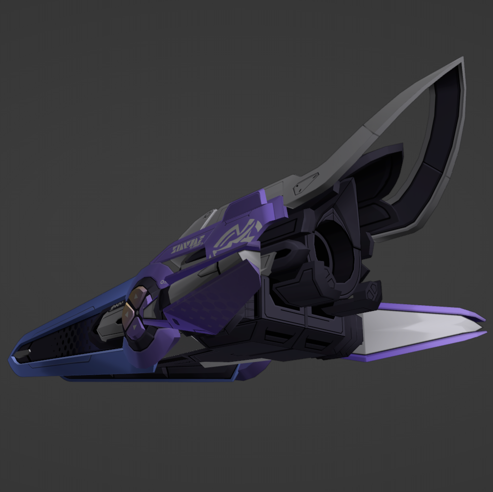 Silver Wolf Blaster - Digital 3D Model Files and Physical 3D Printed K ...