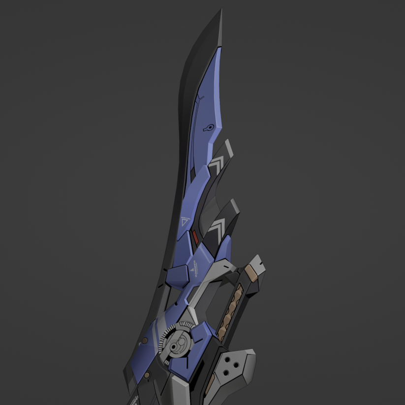 Arlan Sword - Digital 3D Model Files and Physical 3D Printed Kit Optio ...
