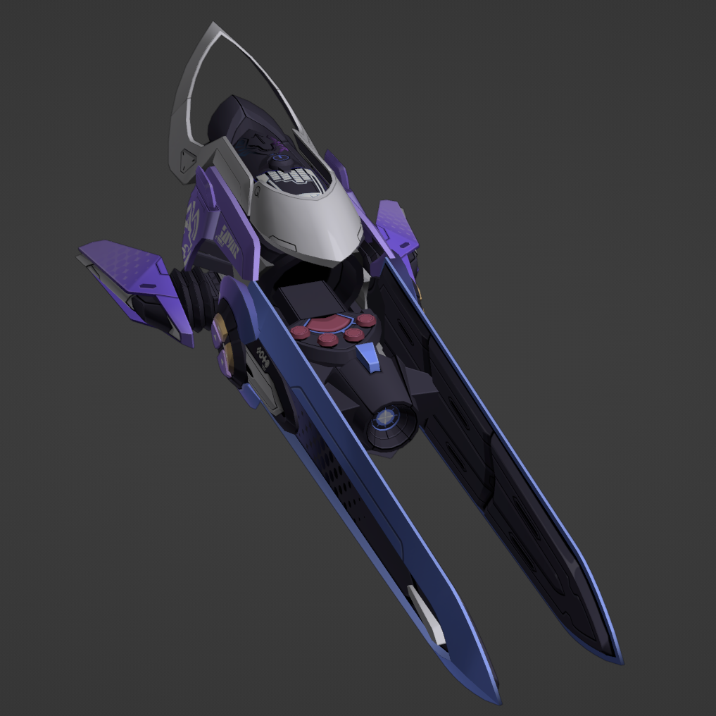 Silver Wolf Blaster - Digital 3D Model Files and Physical 3D Printed K ...