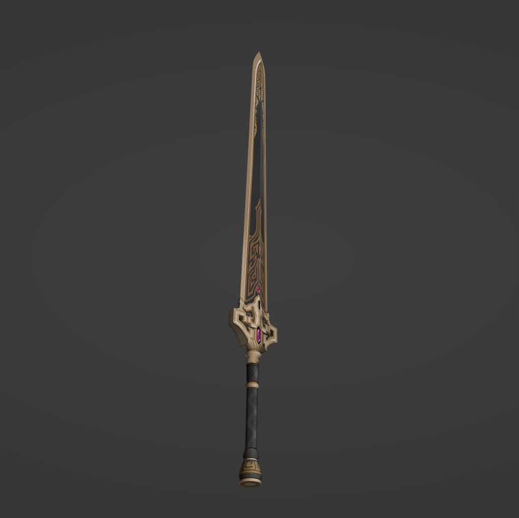 Sushang Sword - Digital 3D Model Files and Physical 3D Printed Kit Opt ...